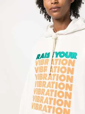 La DoubleJ Slogan-print Cotton Hoodie
