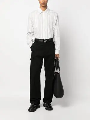 Amiri Striped Long-sleeve Cotton Shirt