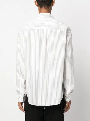 Amiri Striped Long-sleeve Cotton Shirt