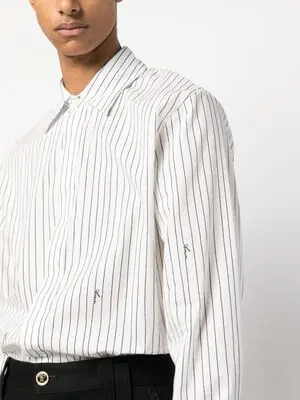 Amiri Striped Long-sleeve Cotton Shirt