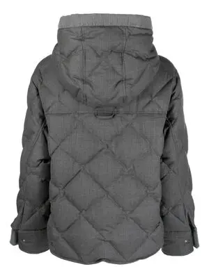 Thom Browne Super 120's Hooded Padded Jacket