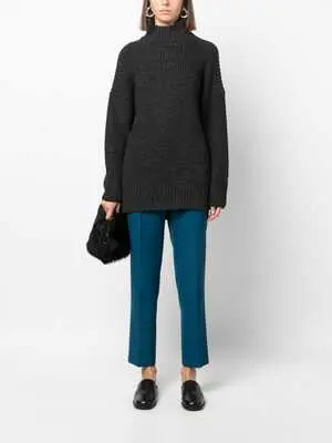 JIL SANDER Tailored Cropped Trousers - Blue