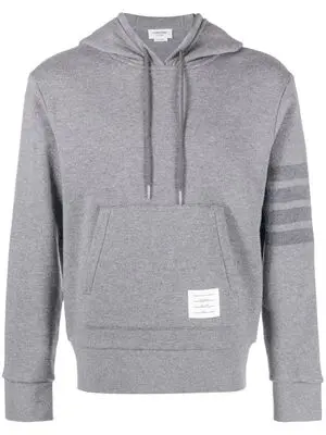 Thom Browne Sleeve Stripe Hoodie - Grey