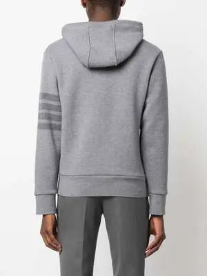 Thom Browne Sleeve Stripe Hoodie - Grey