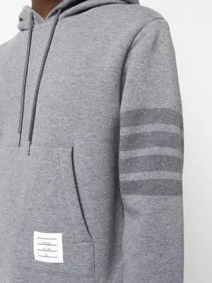 Thom Browne Sleeve Stripe Hoodie - Grey