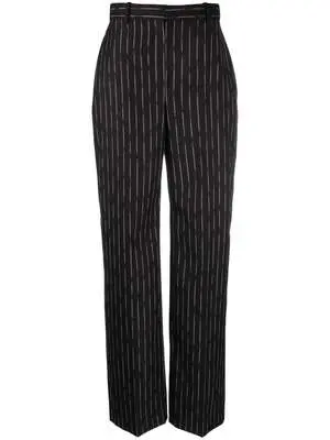 Alexander McQueen High-waisted Striped Trousers