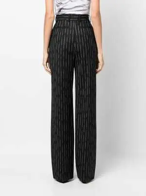 Alexander McQueen High-waisted Striped Trousers