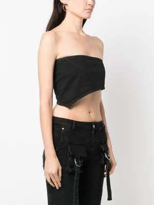 CANNARI CONCEPT Asymmetric Strapless Top