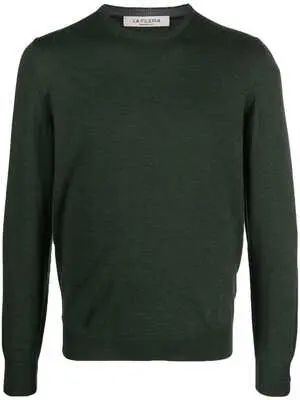 FILERIA Virgin Wool Fine-knit Jumper - Green
