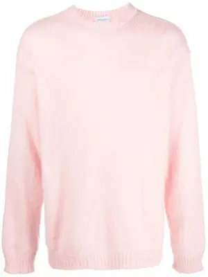 FAMILY FIRST Logo-patch Mohair-blend Jumper - Pink