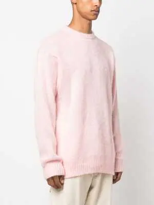 FAMILY FIRST Logo-patch Mohair-blend Jumper - Pink