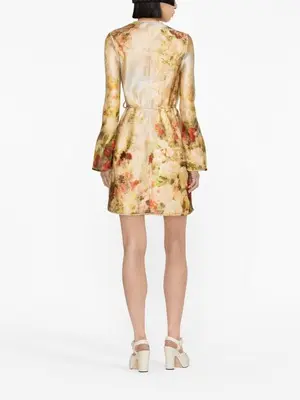 Zimmermann Luminosity Floral-print Silk Minidress