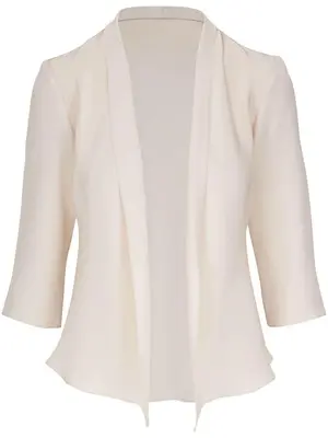 PETER COHEN Open-front Silk Jacket
