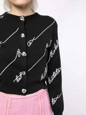 ROTATE BY BIRGER CHRISTENSEN Sequin-embellished Cardigan