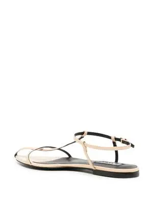 JIL SANDER Strappy Flat Sandals - Neutrals