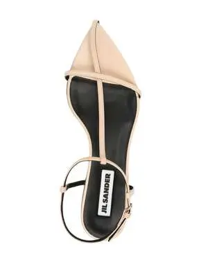 JIL SANDER Strappy Flat Sandals - Neutrals