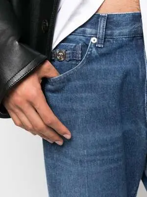 Versace Straight-leg Mid-rise Jeans