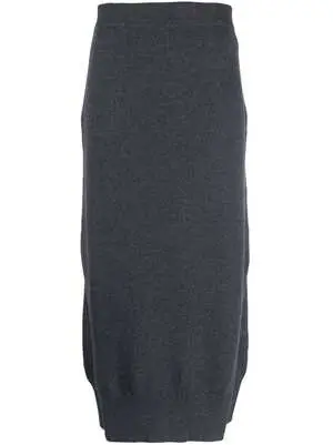 BARRIE High-waisted Knit Skirt - Grey