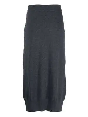 BARRIE High-waisted Knit Skirt - Grey