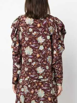 Ulla Johnson Floral-print Silk Blouse
