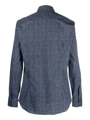 MAZZARELLI Textured-finish Cotton Shirt