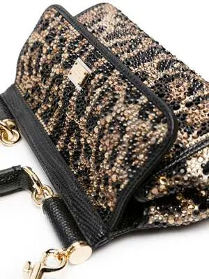 Dolce & Gabbana Sicily Embellished Leather Bag