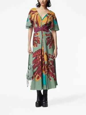 Altuzarra Pelopenese Tie-dye Midi Dress - Blue