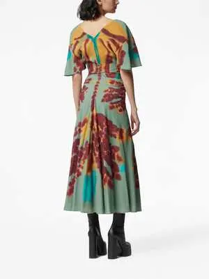 Altuzarra Pelopenese Tie-dye Midi Dress - Blue