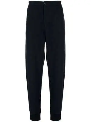 Giorgio Armani High-waist Tapered Trousers - Blue