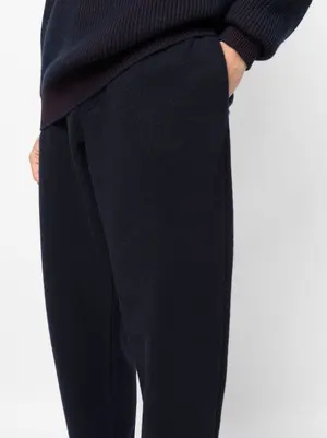 Giorgio Armani High-waist Tapered Trousers - Blue
