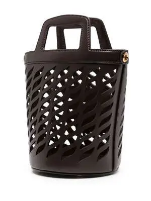 Etro Coffa Leather Bucket Bag - Brown