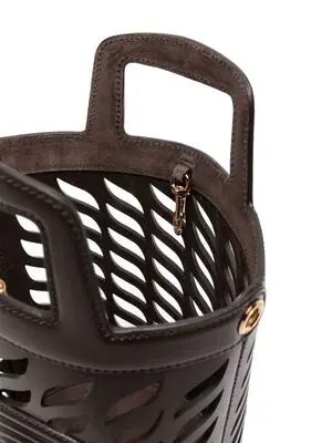 Etro Coffa Leather Bucket Bag - Brown