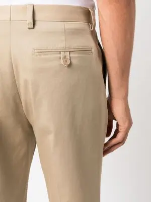 Etro Mid-rise Stretch-cotton Chinos - Neutrals