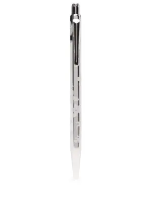 CARAN D'ACHE Floral-pattern Ballpoint Pen - Silver