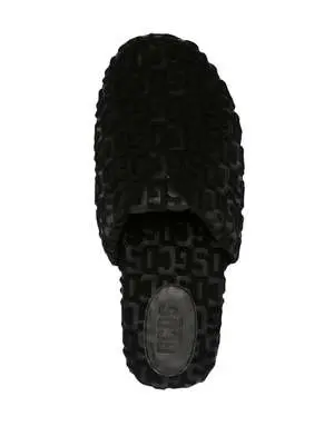 Gcds Logo-embossed Monogram Slippers