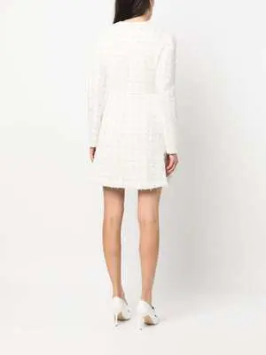 Giambattista Valli Long-sleeve Tweed Minidress