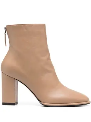 LE SILLA Elsa 85mm Leather Ankle Boots