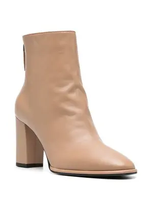 LE SILLA Elsa 85mm Leather Ankle Boots
