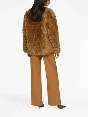 Dolce & Gabbana High-waisted Wool Trousers - Brown