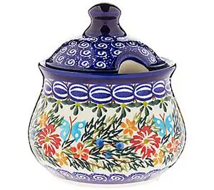 LIDIA'S POLISH POTTERY Sugar Bowl - One-color