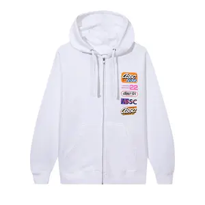 ANTI SOCIAL SOCIAL CLUB Hot Nights Zip Hoodie - White