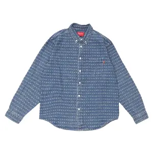 Supreme Jacquard Logos Denim Shirt
