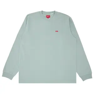 Supreme Small Box Long-sleeve Tee 'light Slate - Blue
