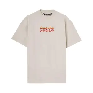 Palm Angels Gd Burning Logo Classic Tee 'off - White