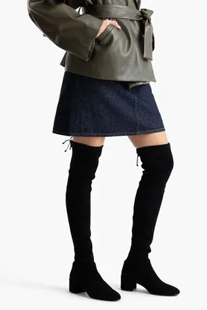 STUART WEITZMAN Odene 50 Suede Over-the-knee Boots