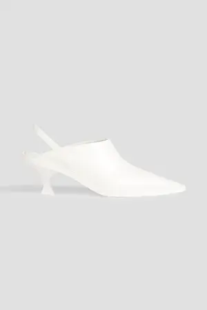 JIL SANDER Leather Slingback Pumps