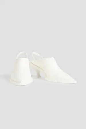 JIL SANDER Leather Slingback Pumps