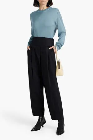 JIL SANDER Cashmere, Wool And Silkblend Sweater - Light Blue