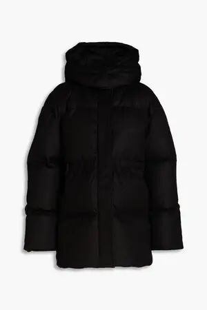 JOSEPH Dorset Quilted Wool, Tencel™ And Cashmere-blend Down Coat - Black