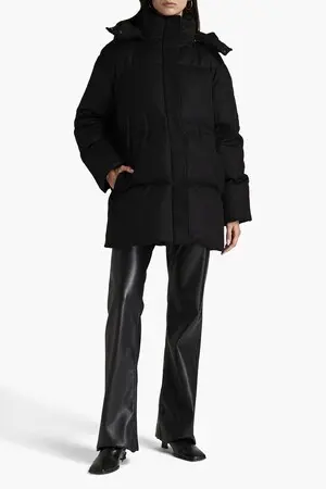 JOSEPH Dorset Quilted Wool, Tencel™ And Cashmere-blend Down Coat - Black